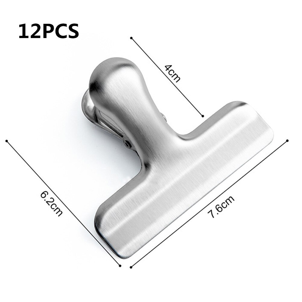 12Pcs/8Pcs Afdichting Clips Rvs Snack Zak Verzegel... – Vicedeal