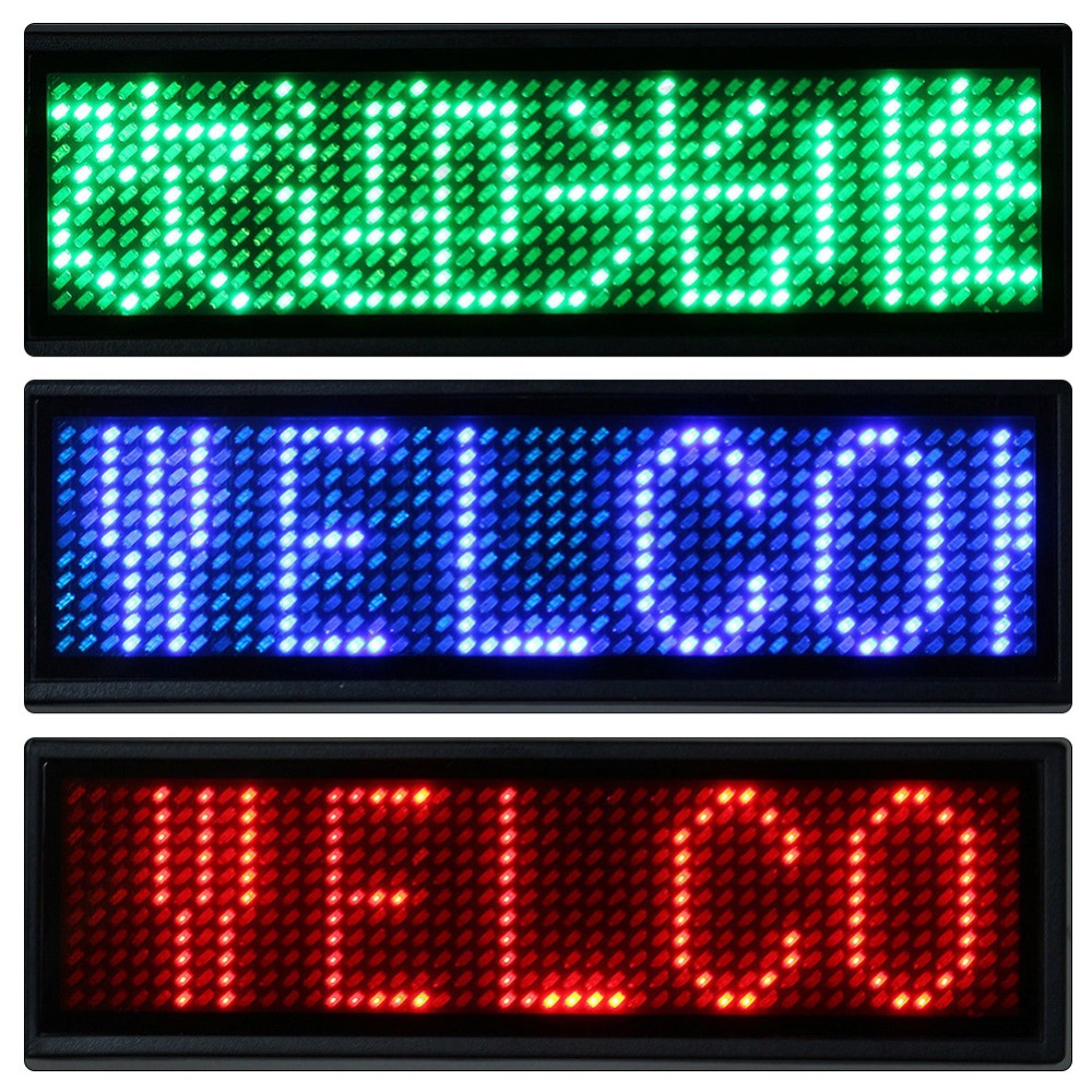 Wiederaufladbare Led Name Tag Mini LED Digital Pro... – Vicedeal