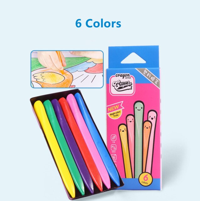 36 Colors Triangle Crayons Safe Non-toxic Colourin... – Vicedeal