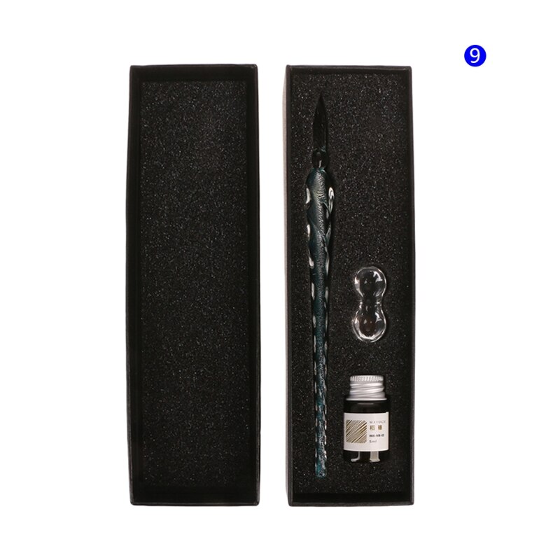 Crystal Glass Dip Pen Set Non-carbon Ink Fountain ... – Vicedeal
