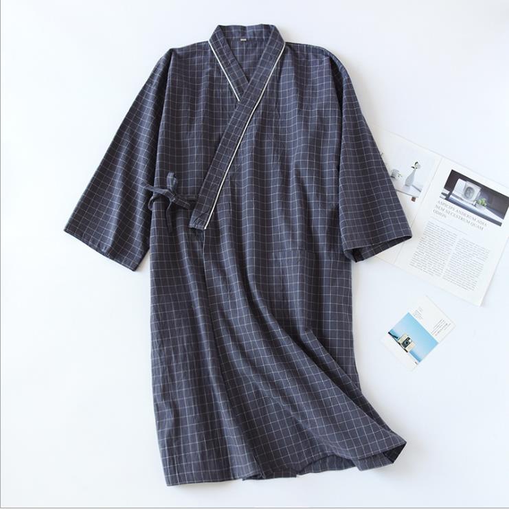 Japanese Kimono Bathrobe Summer Style Cotton Coupl... – Grandado