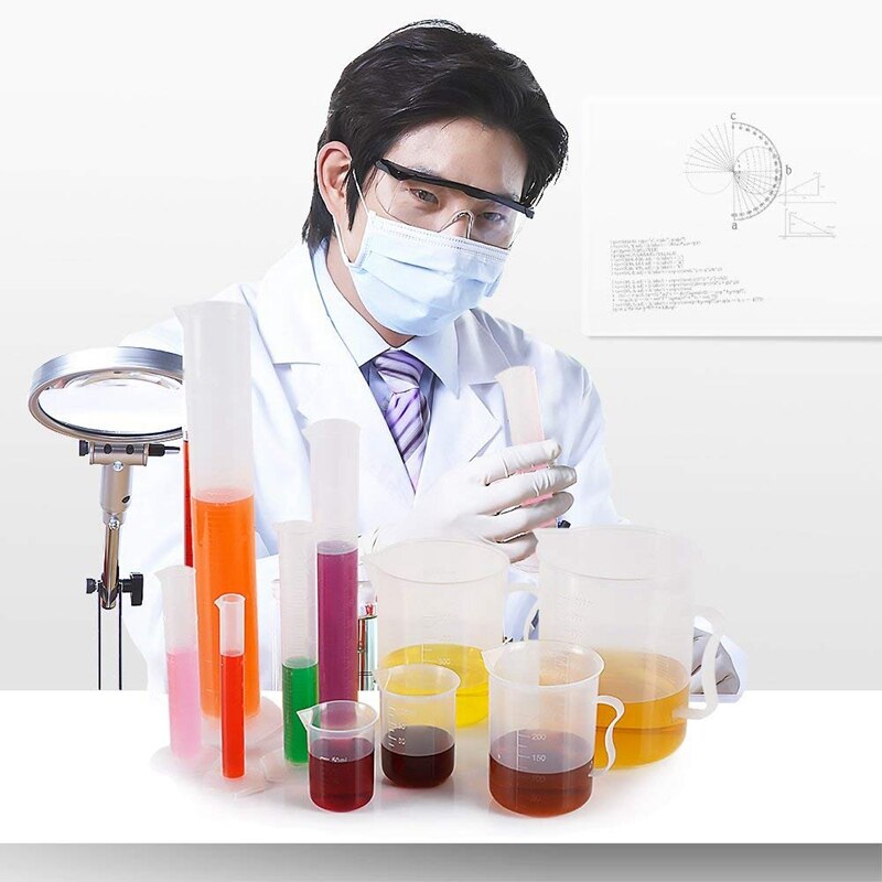 Plastic Graduated Cylinders and Plastic Beakers,5p... – Vicedeal