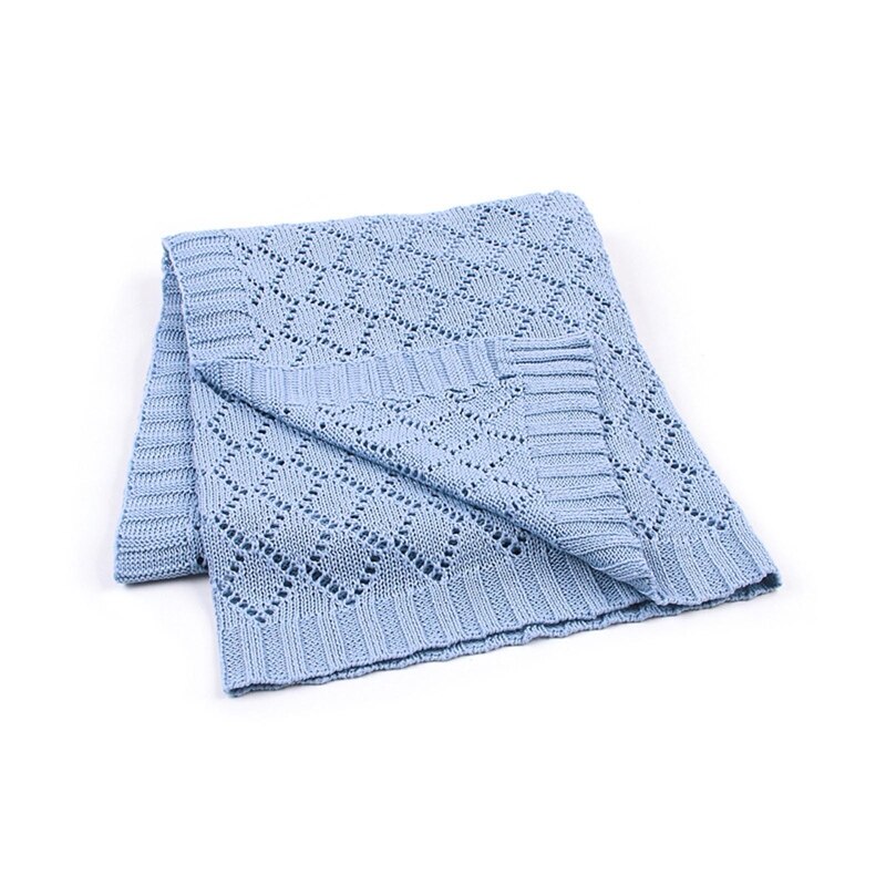 Knitted Hollow Soft Baby Blankets Newborn Bebes Sw... – Grandado