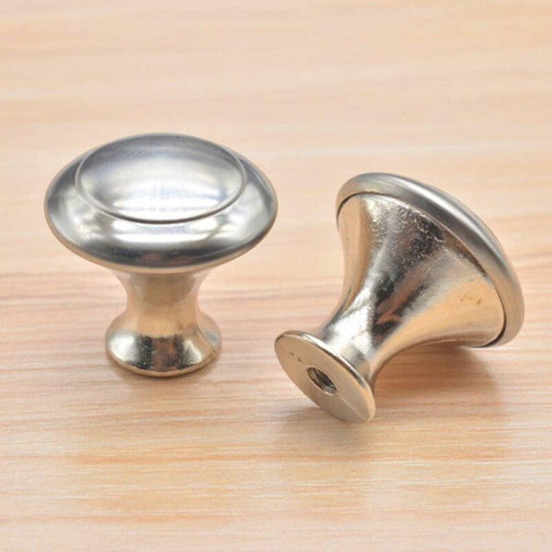 1pc Cabinet Door Knobs Brushed Nickel Round Drawer... – Grandado