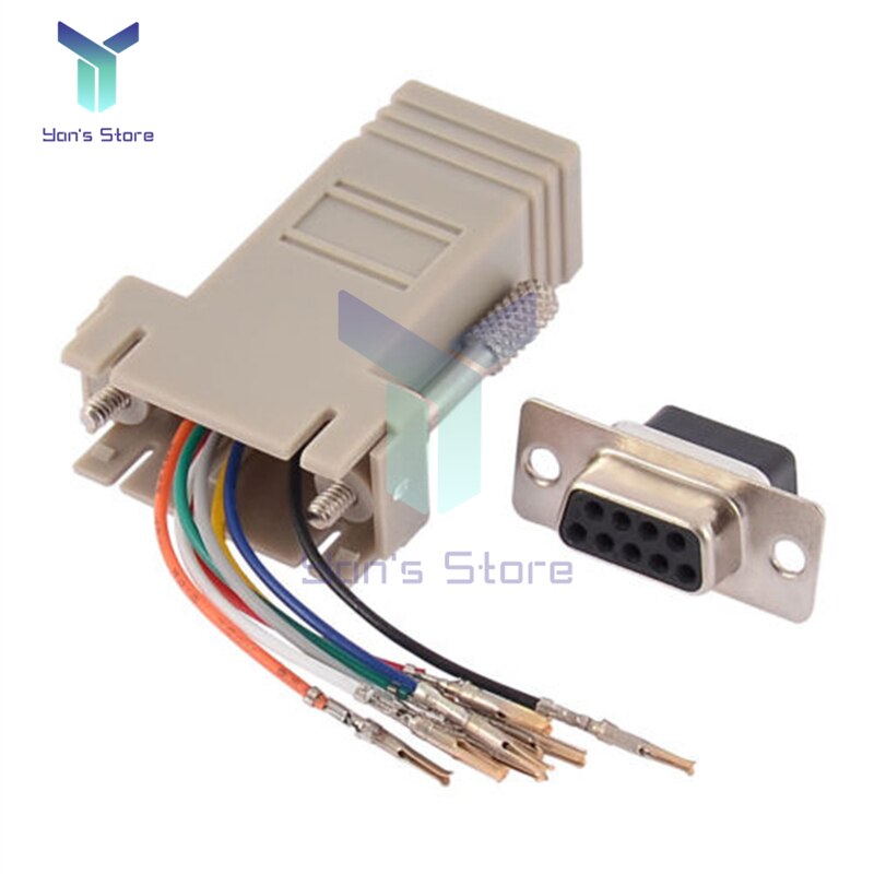 DB9 Male to RJ45 Female M/F DB9 Female to RJ45 Fem... – Vicedeal
