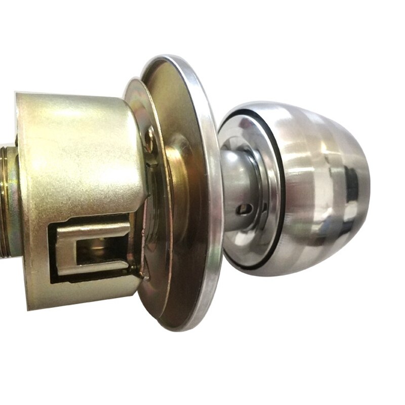 Round Door Handle Door Knobs Lock Stainless Steel ... – Grandado