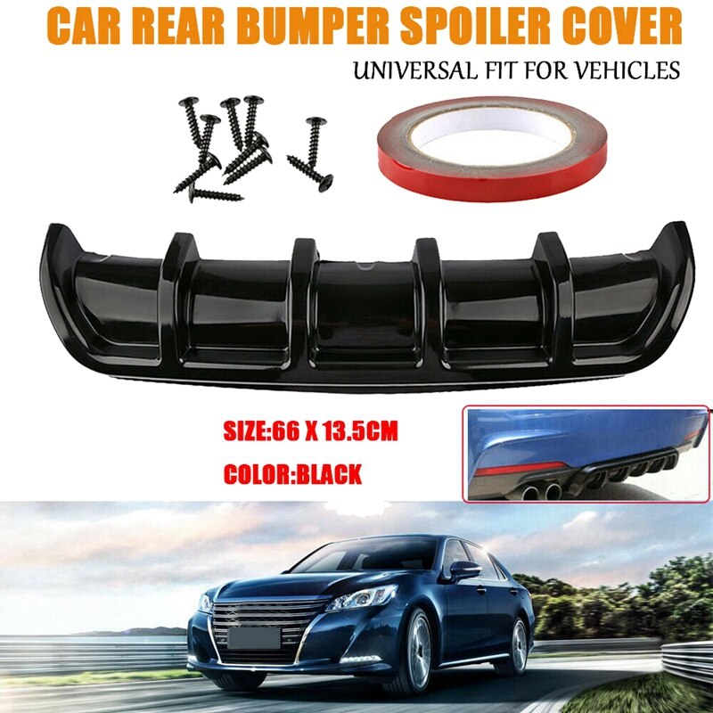 66 X 13.5CM Universal Black Car Lower Rear Bumper ... – Grandado