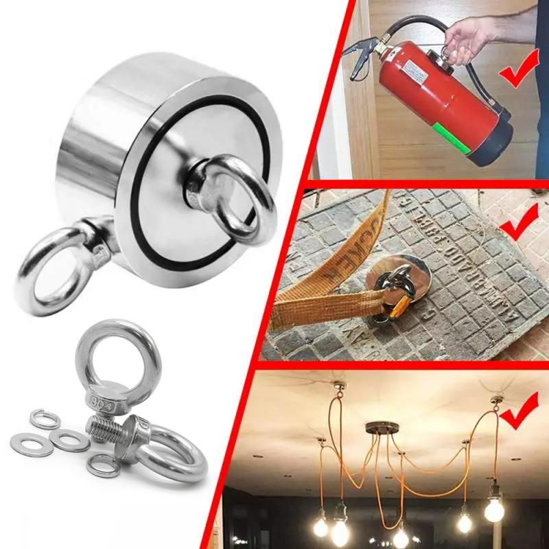 Double-sided Powerful Round Neodymium Magnet Hook ... – Grandado