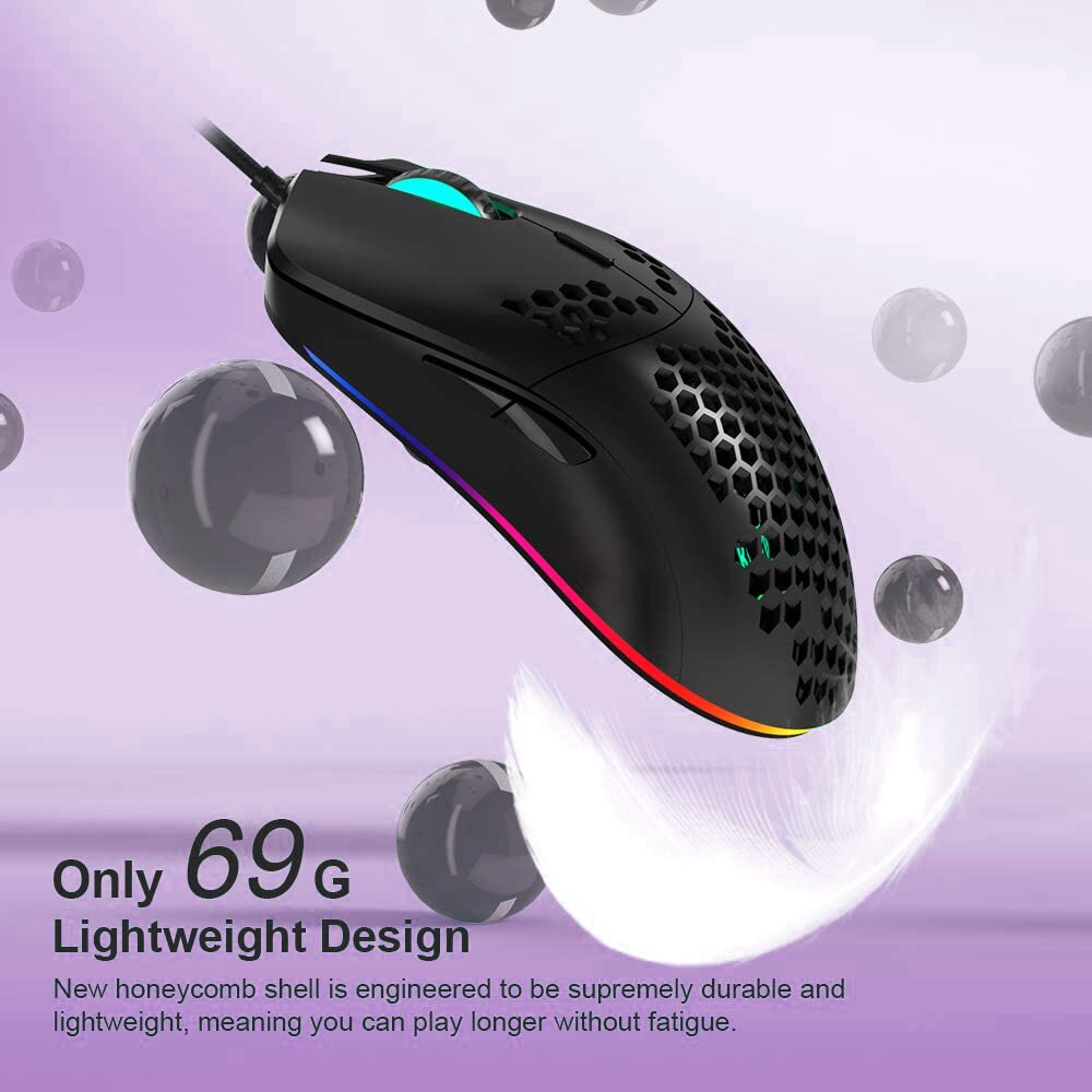 Redthunder M6 Lichtgewicht Gaming Muis Ultralight ... – Vicedeal