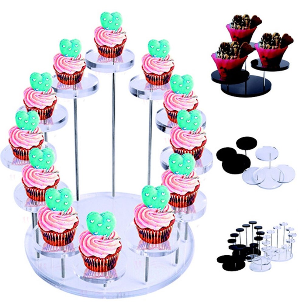 Ronde Cupcake Stand Acryl Display Stand Voor Siera... – Grandado