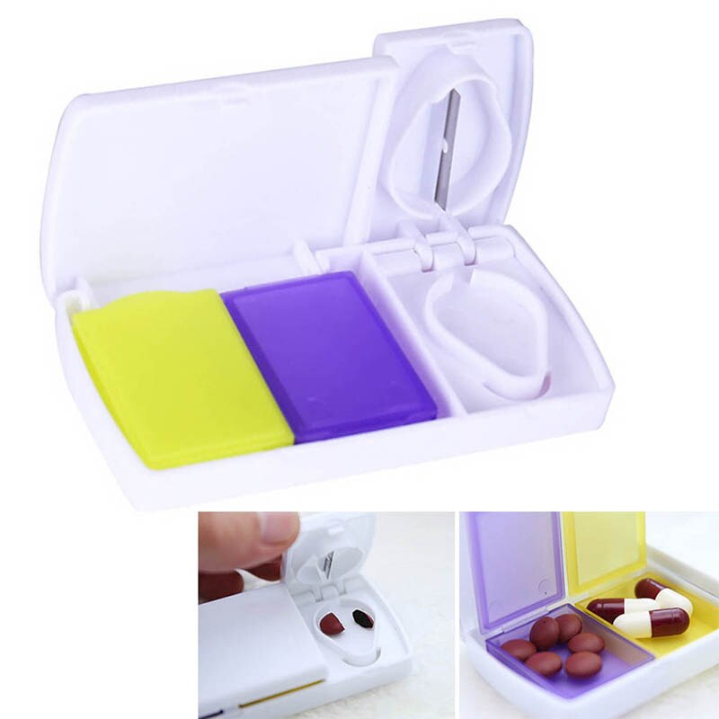 Mini Travel Pill Cutter Box Case Splitters Plastic... – Vicedeal