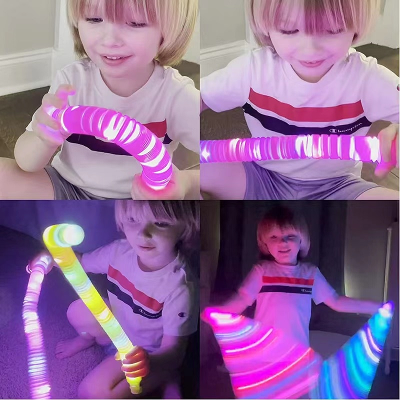 2022 LED Light Up Pop Tubes Sensory Fidget Toys Ea... – Grandado