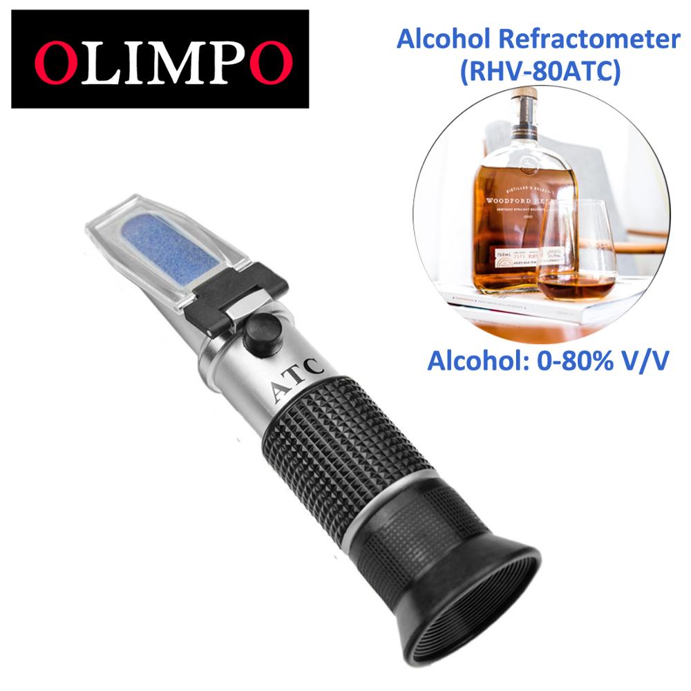 Refractometer Alcohol 0-80% V/V Alcoholmeter Voor ... – Grandado