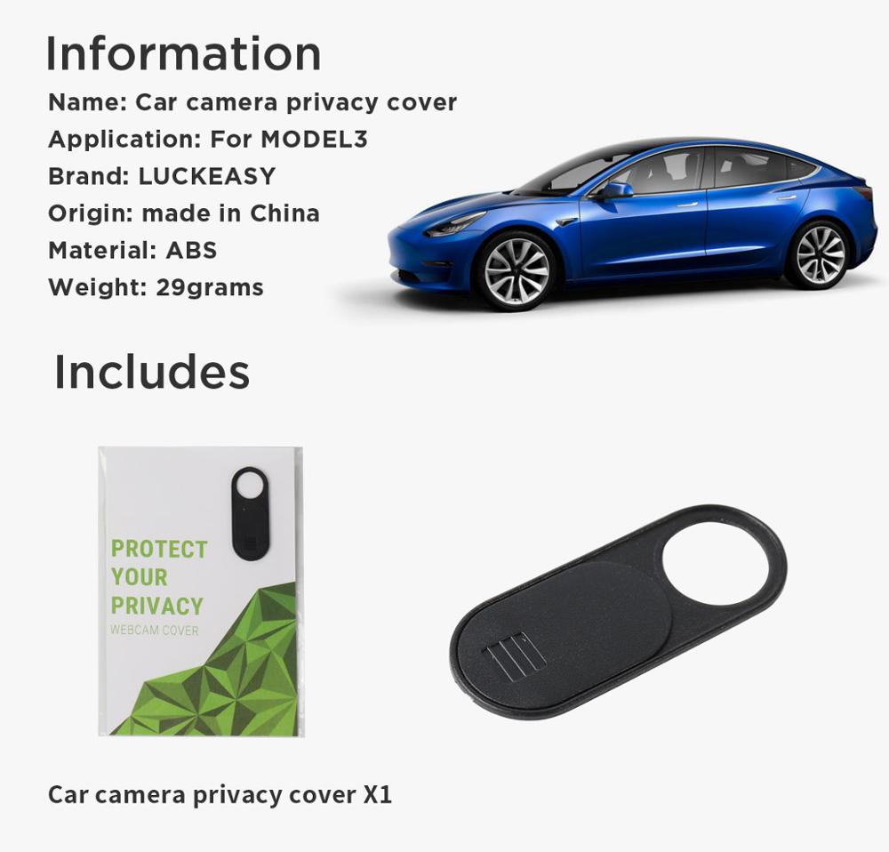 TEFUN webcam cover for Tesla Model 3 Car camera pr... – Grandado