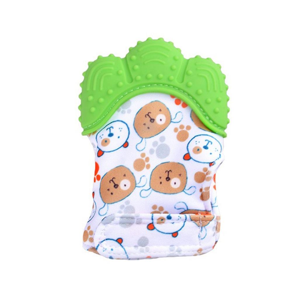Silicone Mitts Teething Mitten Glove Sound Teether... – Grandado
