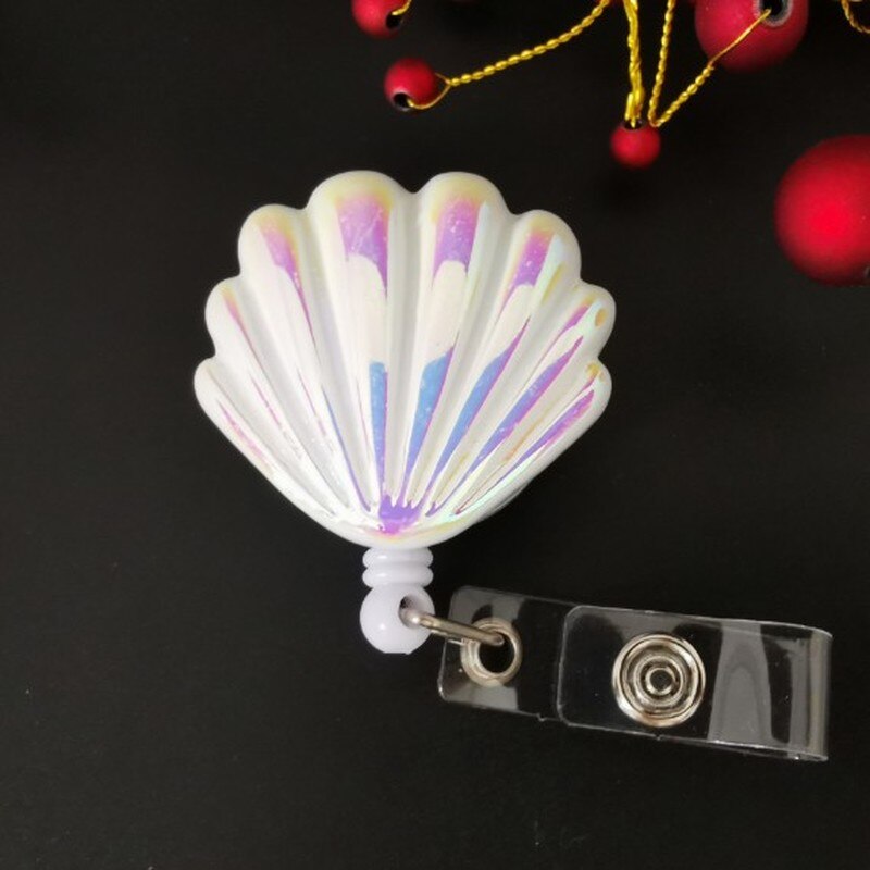 Shell Shape Resin Pull Name Id Card Badge Reel Hol... – Grandado