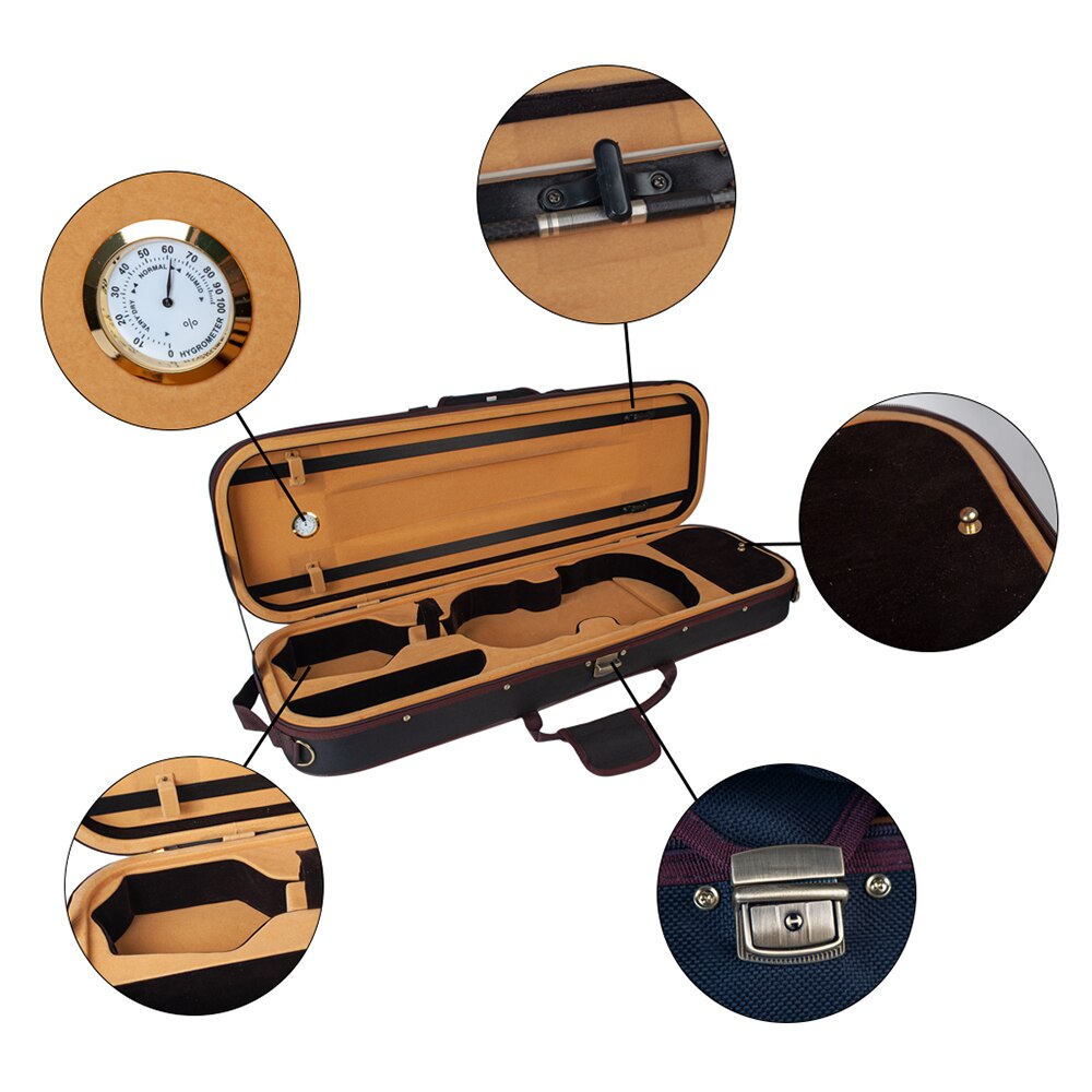 4/4 Full Size Violin Case Storage Bag Box Oblong S... – Grandado