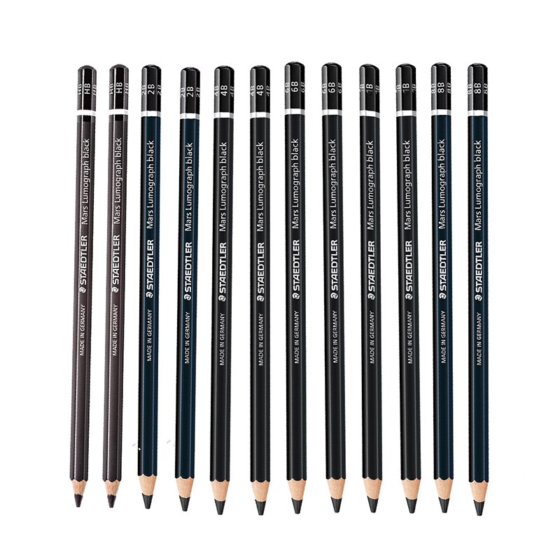 12 stk staedtler 100b blyant tegning blyanter elev... – Grandado