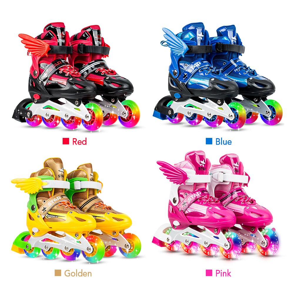 Adjustable Inline Skates with Light Up Wheels For ... – Grandado