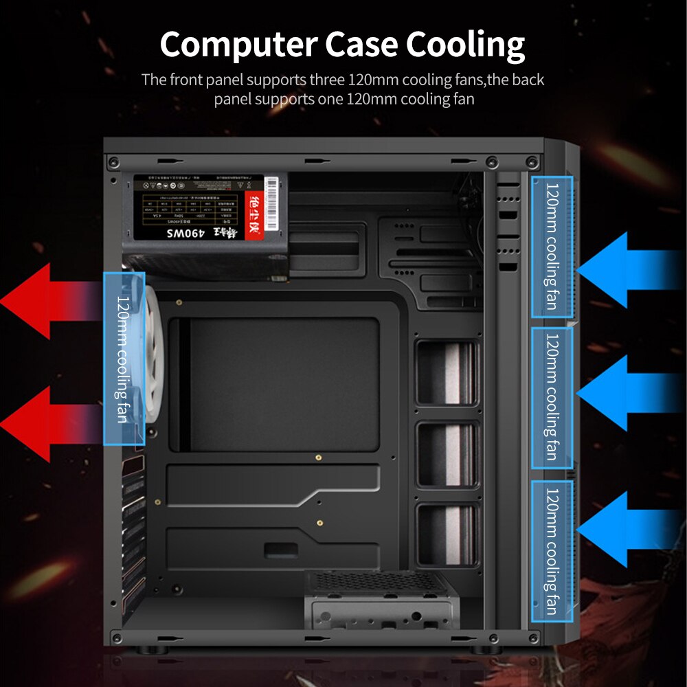 Support ATX/Micro ATX/Mini ITX Desktop Computer Ca... – Grandado