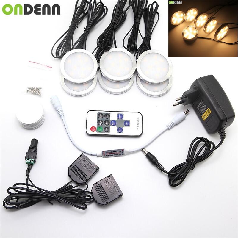 Onder Kast LED Verlichting 6 Lampen Set met Draadl... – Vicedeal
