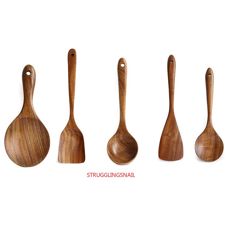 Thailand Teak Natuurlijke Houten Servies Lepel Pol... – Grandado