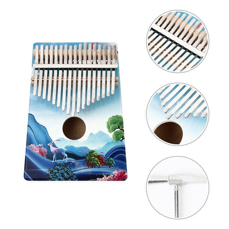 1 Set 6Pcs 17 Keys Vintage Thumb Piano Musical Ins... – Grandado