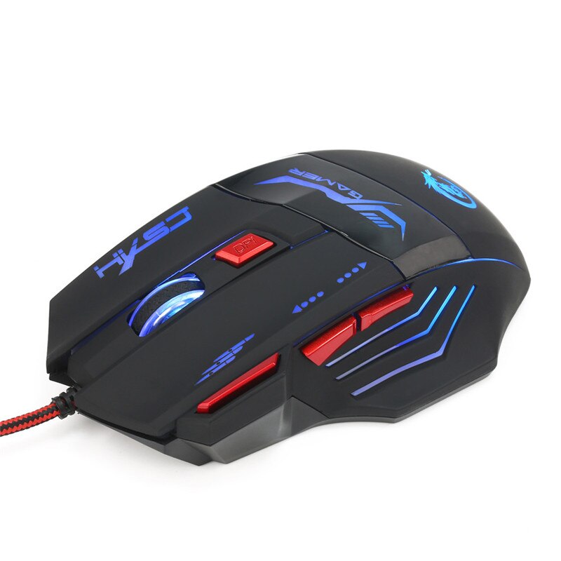 Voberry usb wired mouse 2400 dpi 6 botões gamer mo... – Grandado