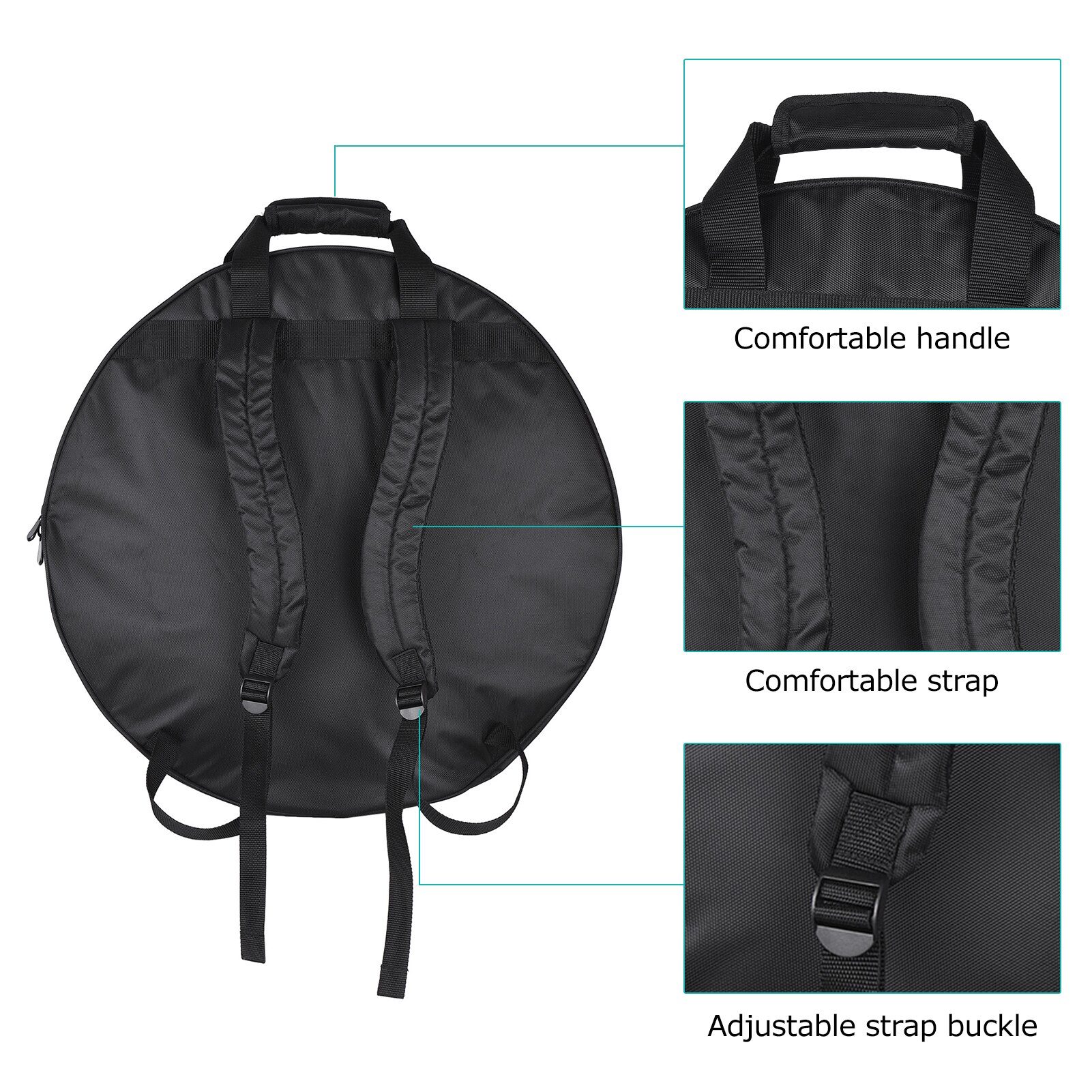 20 Inch Cymbal Bag Thickened Cymbal Drumstick Carr... – Grandado