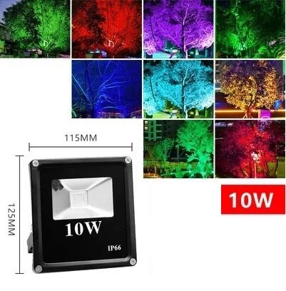 10W 20W 50W RGB LED floodlight remote control COB ... – Grandado
