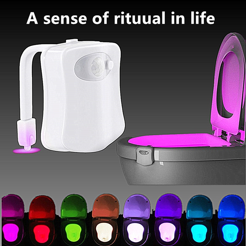 8 Color Toilet Bowl Back Light Night Lights LED Ba... – Vicedeal