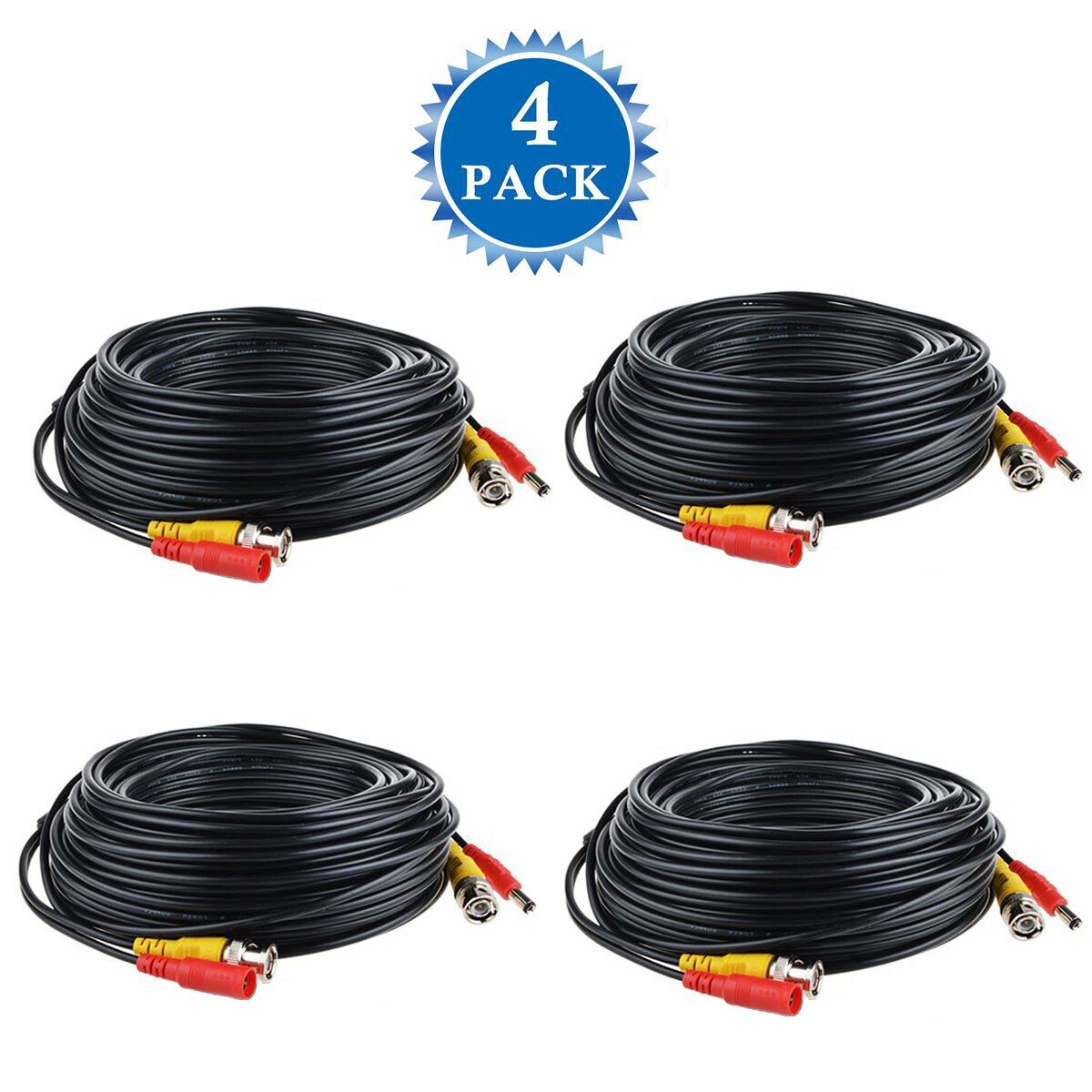BNC Cables,54ft 4 Pack HD BNC Video Power Cable Ex... – Grandado