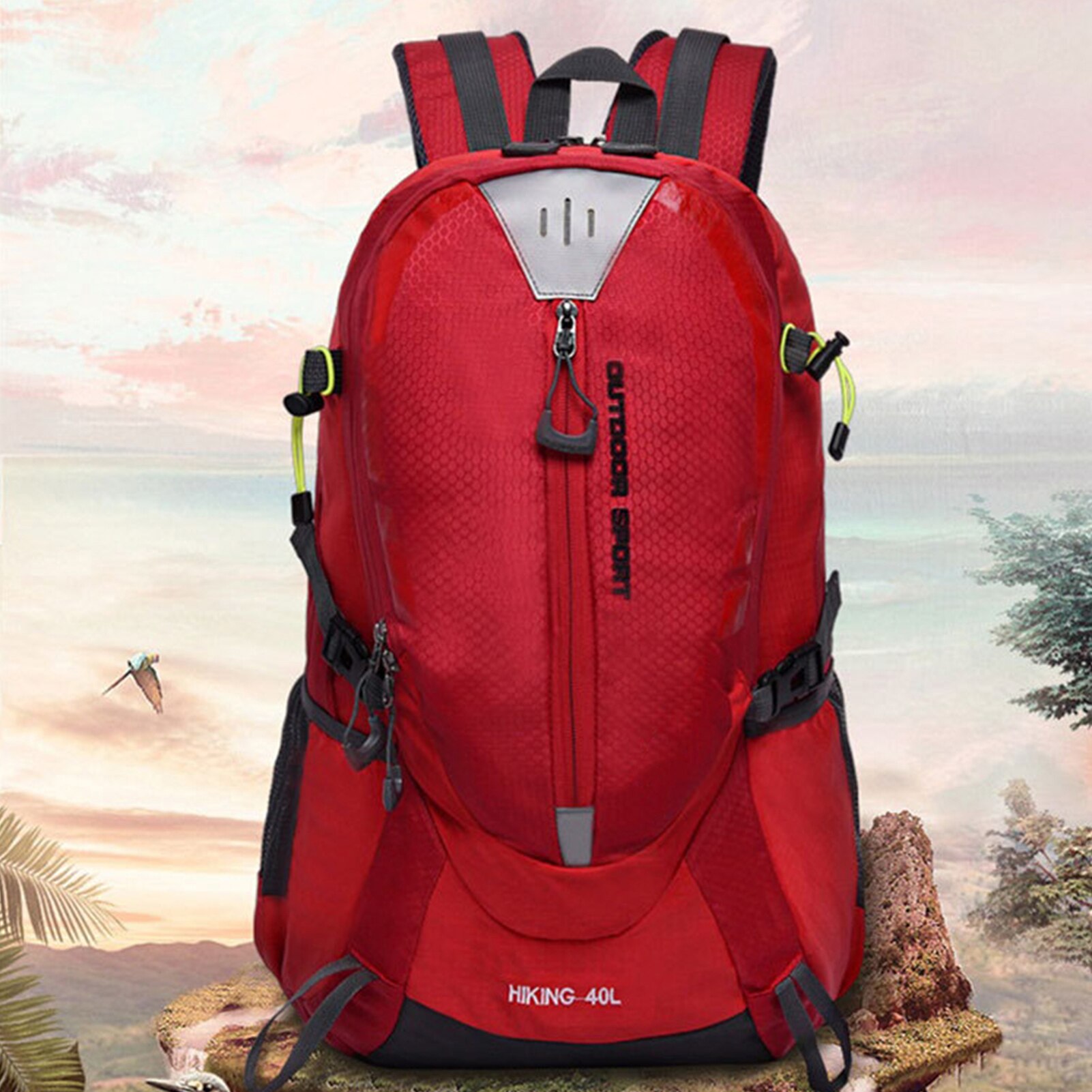 Traveling Men Women Leisure Zipper Backpack Outdoo... – Vicedeal