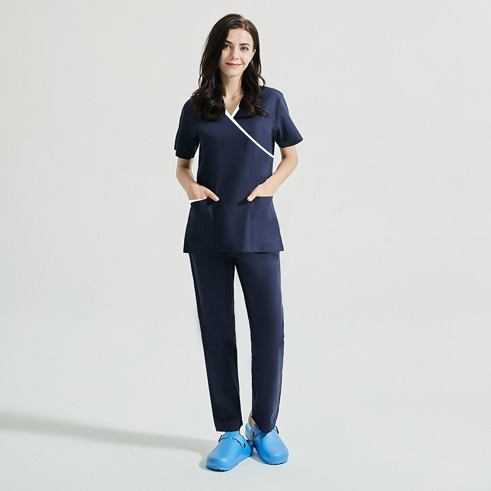 Menn og kvinner kortermet uniform sett spa uniform... – Vicedeal