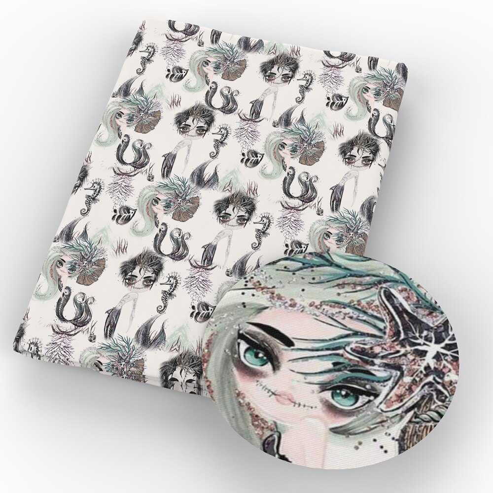 50*145cm Fish Polyester Cotton Fabric Printed Clot... – Grandado