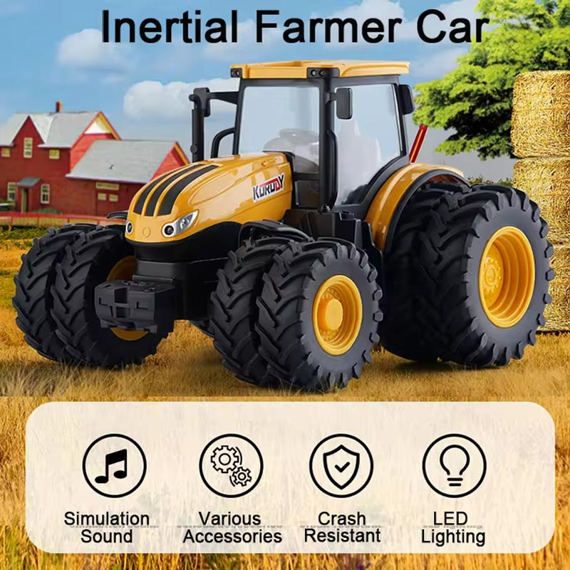 Farm Trucks Model Set 1/24 Dicast Tractor Toys for... – Vicedeal