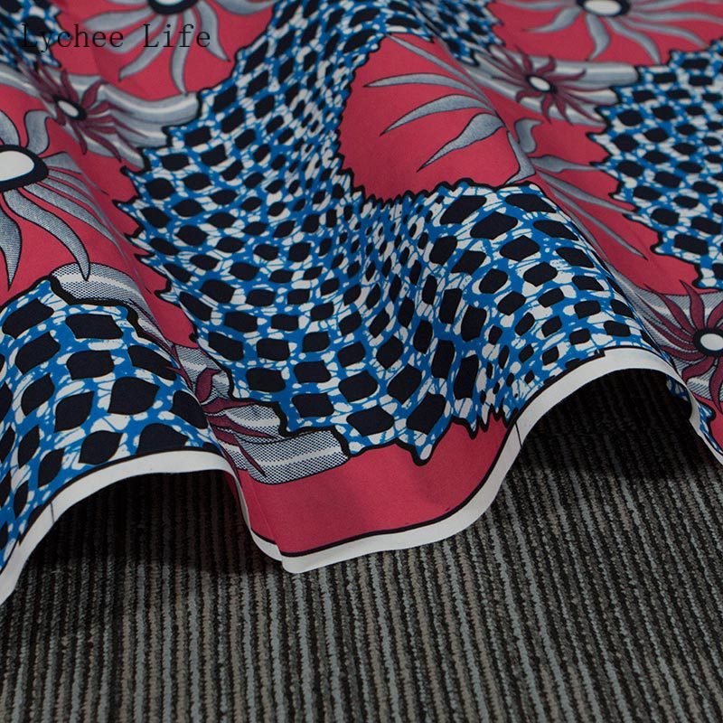 Lychee Life Ankara African Sewing Fabric 100% Poly... – Grandado