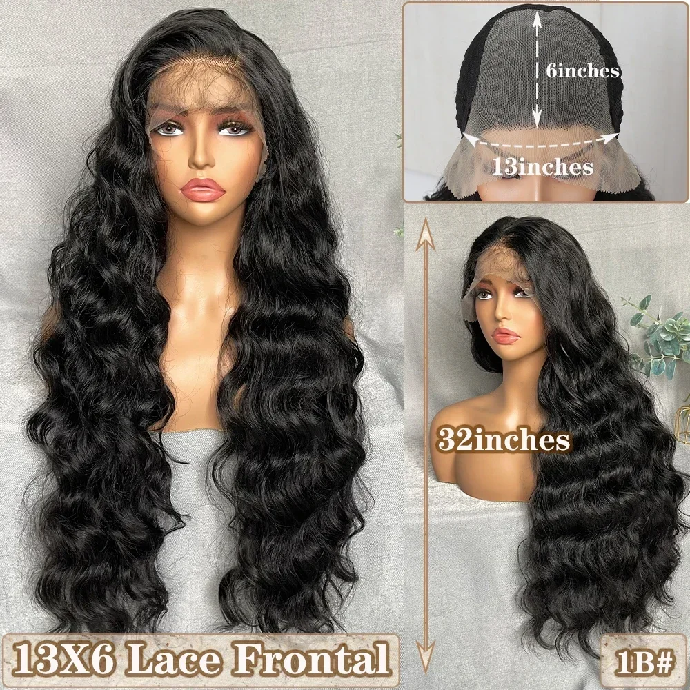X-TRESS Long Straight Layered Wigs 13X6 Lace Front... – Vicedeal