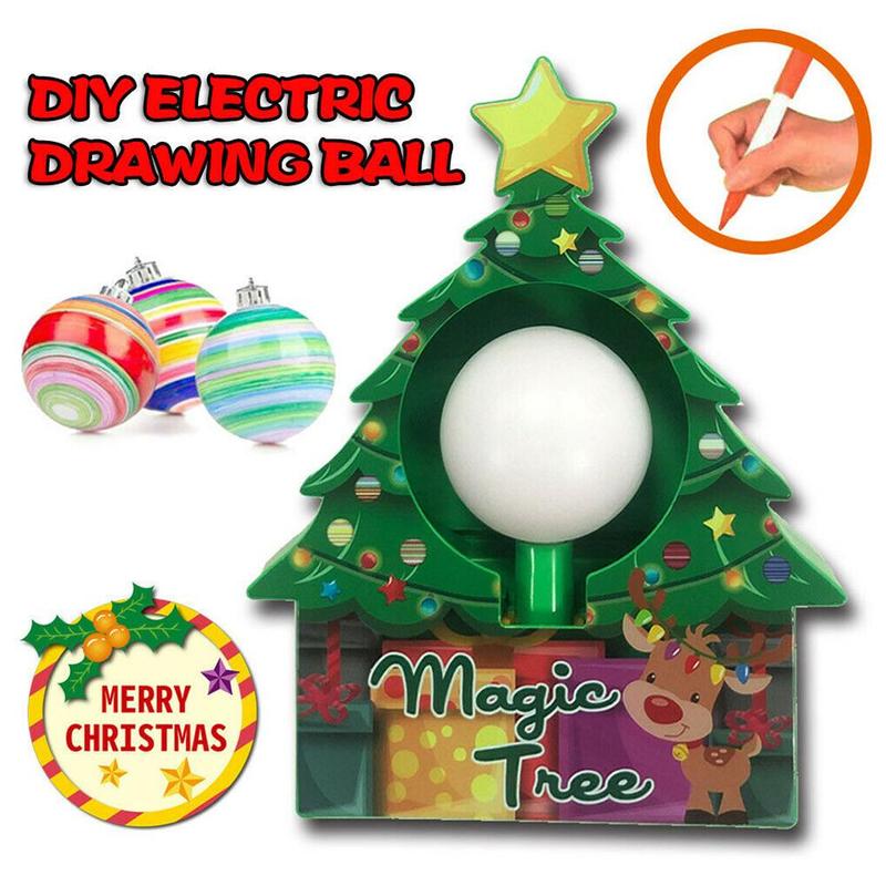 Kids DIY Craft Drawing Toy Set Christmas Tree Deco... – Grandado