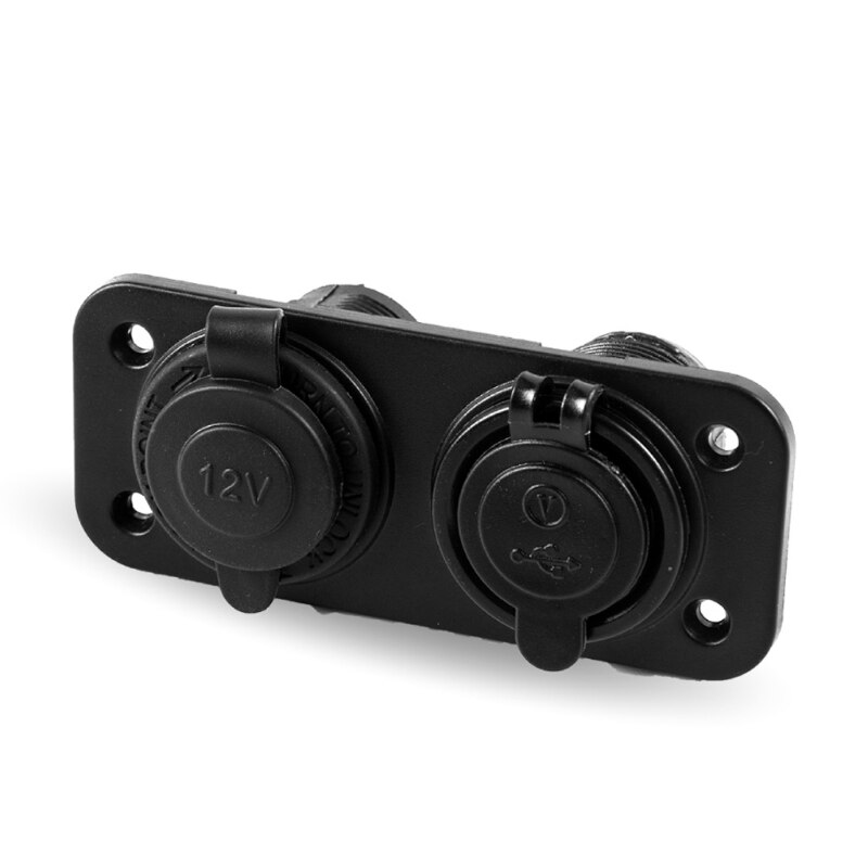 Bil motorsykkel dobbel usb-lader 12v/24v sigarette... – Grandado