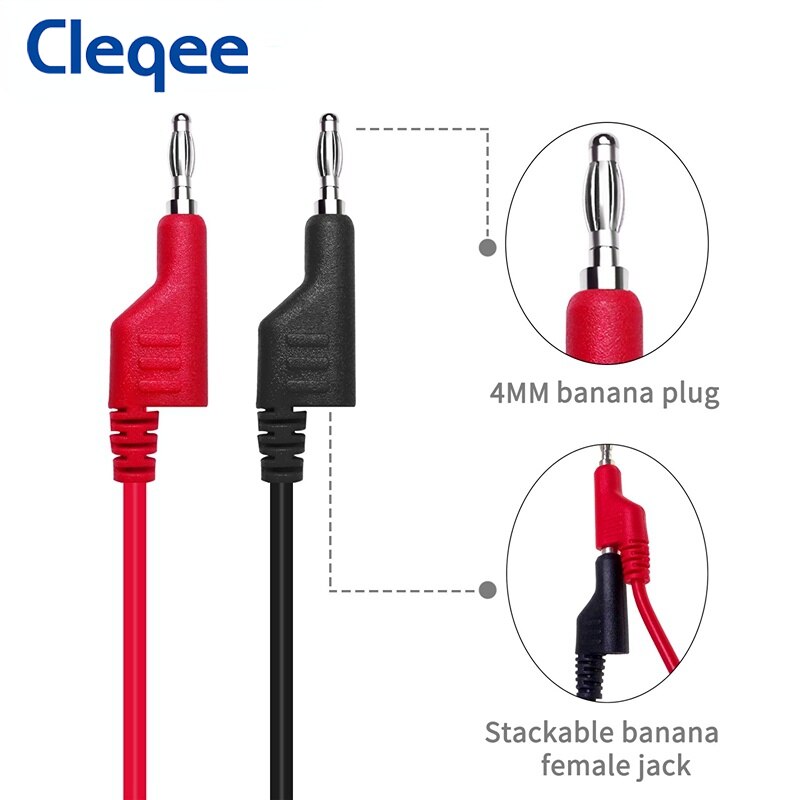 Cleqee P1036 1 Unidades 5 unids 1 M 4mm Banana a B... – Grandado