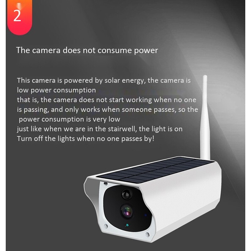Wireless Solar IP HD Camera Wifi 1080P Security Su... – Grandado