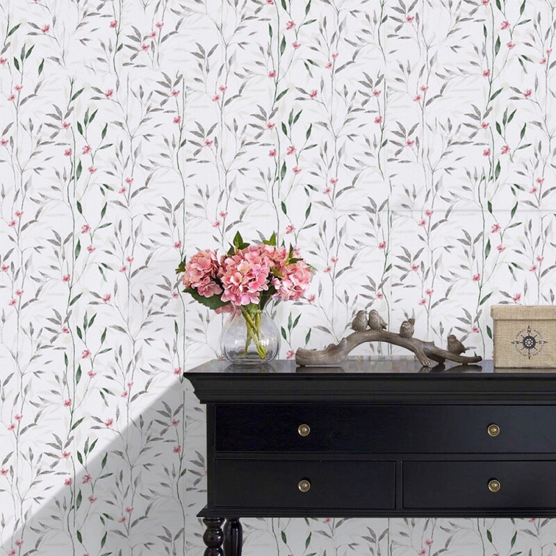 Small Floral PVC Self-Adhesive Wallpaper DIY Home ... – Grandado