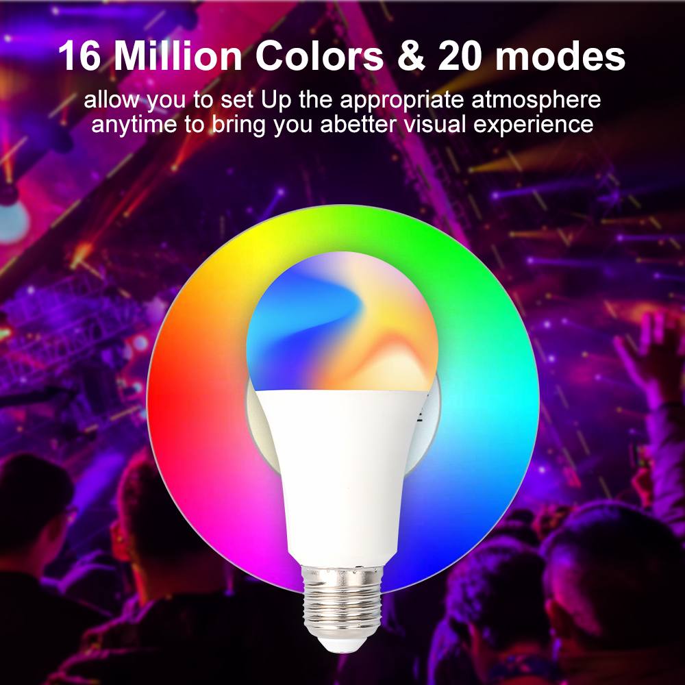 Dingdian led av100-265v e27 rgb led glödlampa 9w ... – Vicedeal