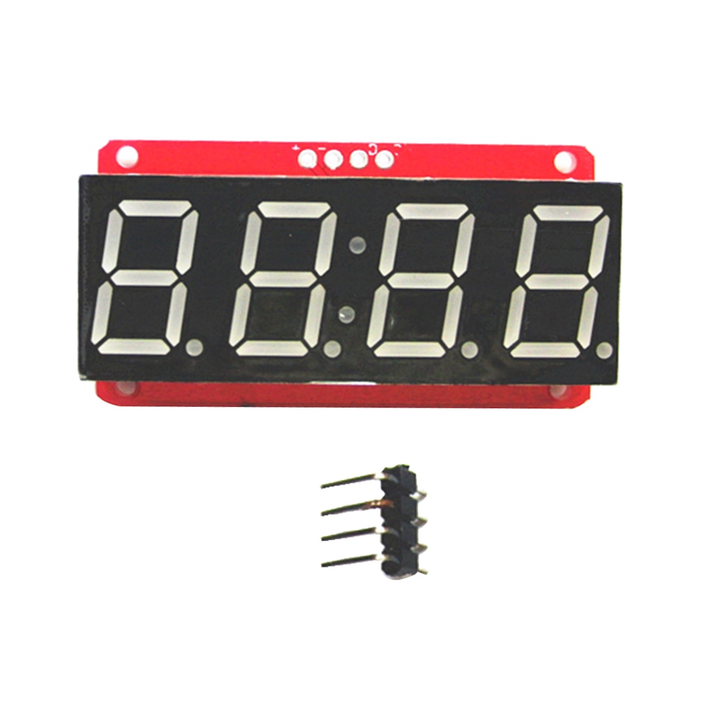 4 Digit 7-Segment 0.56 Inch LED Display HT16K33 I2... – Grandado