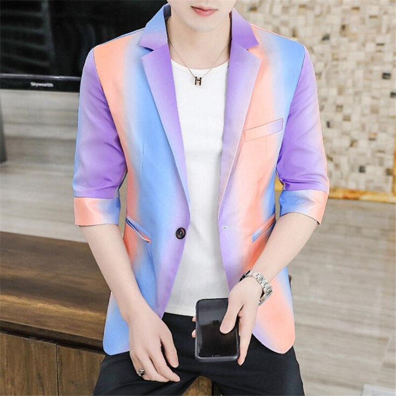 Gradient Tie Dye Rainbow Harajuku Casual Suit for ... – Grandado