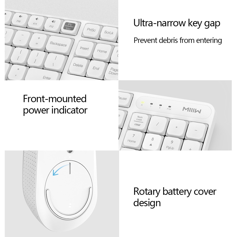 Original MIIIW Wireless Office Keyboard & Mouse Se... – Grandado