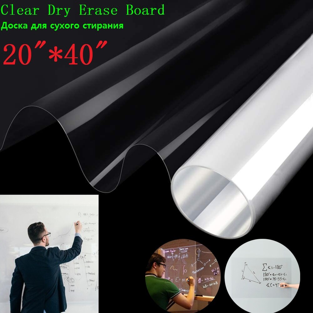 20"X40" Self-Adhesive Clear Film Dry Erase Board f... – Grandado