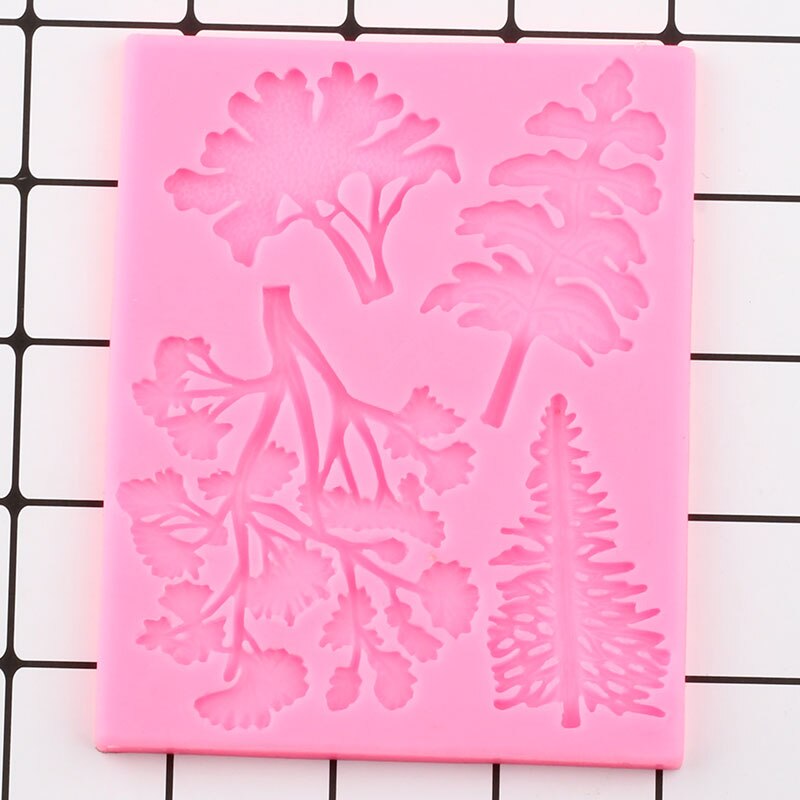 3D Tree Branch Silicone Molds Pine Tree Cake Borde... – Grandado