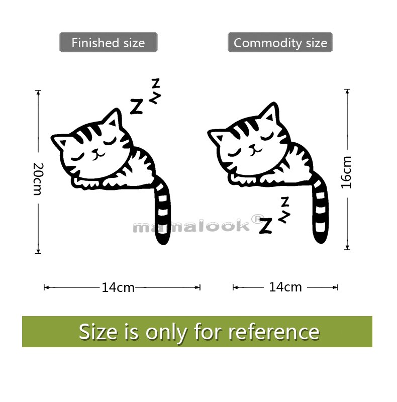 Vinyl waterproof Cat Dog 3D Wall Stickers Hole Vie... – Grandado